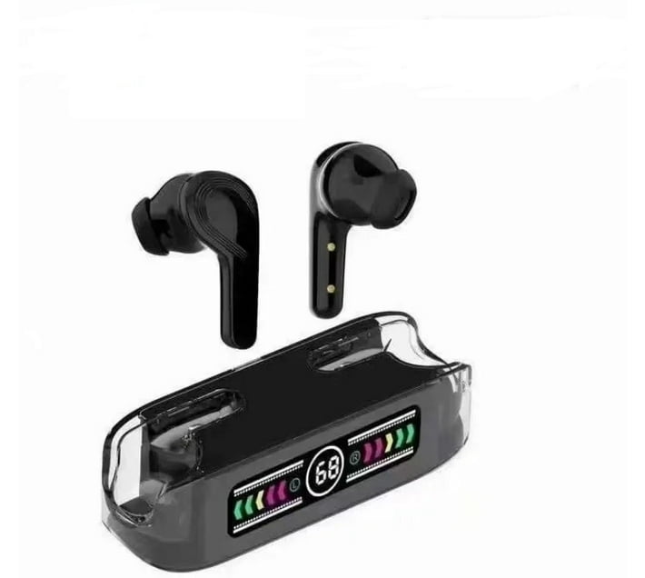 generic KM12 Bluetooth 5.3 Headset- Black Bluetooth Headset (In the Ear ...