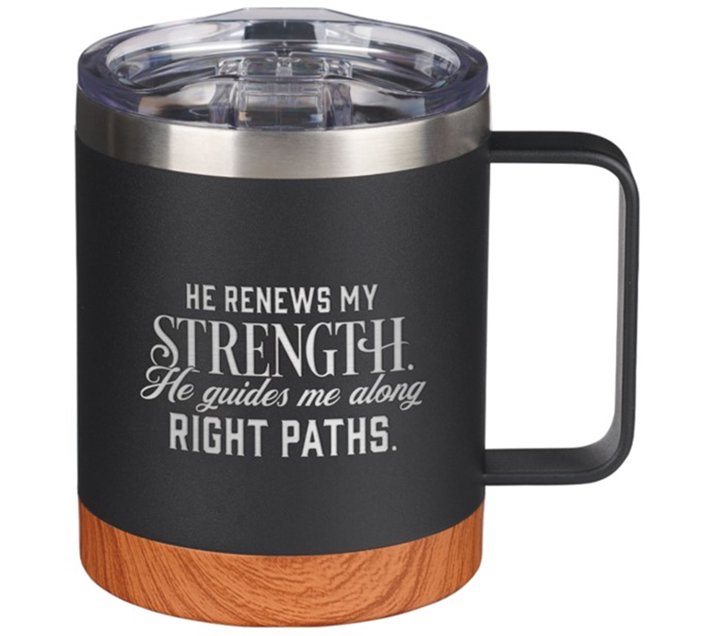 Generic Travel Mug - He Renews My Strength 325 ml Flask (Pack of 1 ...