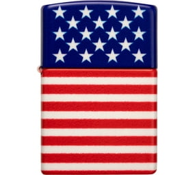 Zippo Stars and Stripes Flag Design Pocket Lighter (540 Colour) | Makro