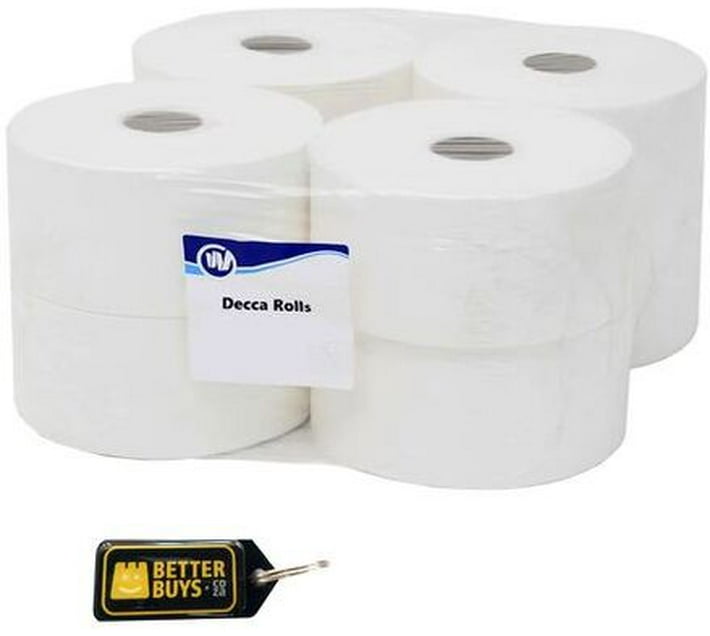 DECCA 1 Ply Toilet Paper Roll (Pack of 1 x 8 Rolls) | Makro