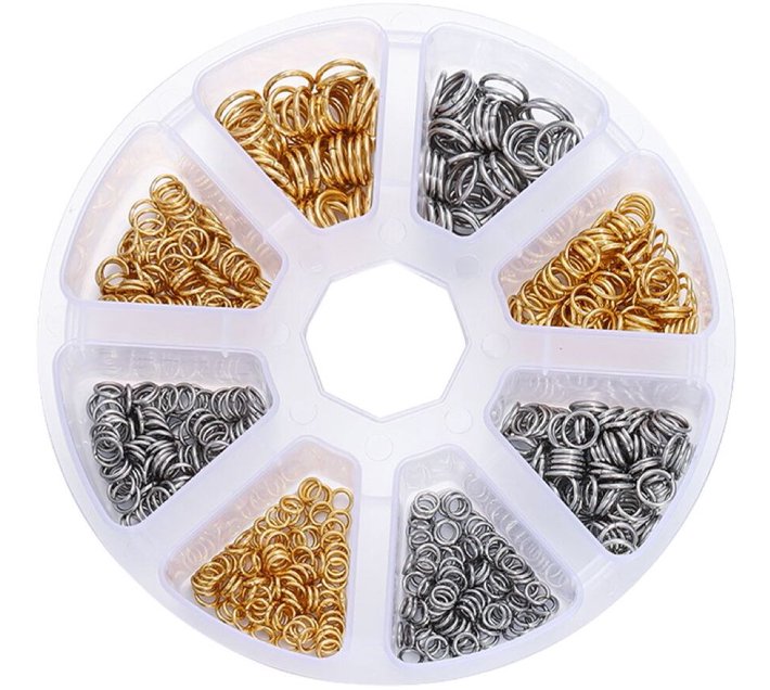 The Good Sport Craft DIY Multi Size 400pc Closed Jump Ring Findings for ...