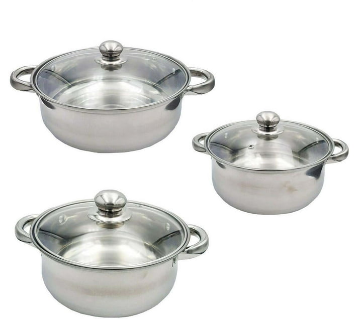Condere Home CDH-004 Stainless Steel Cookware Set (6 - Piece) | Makro