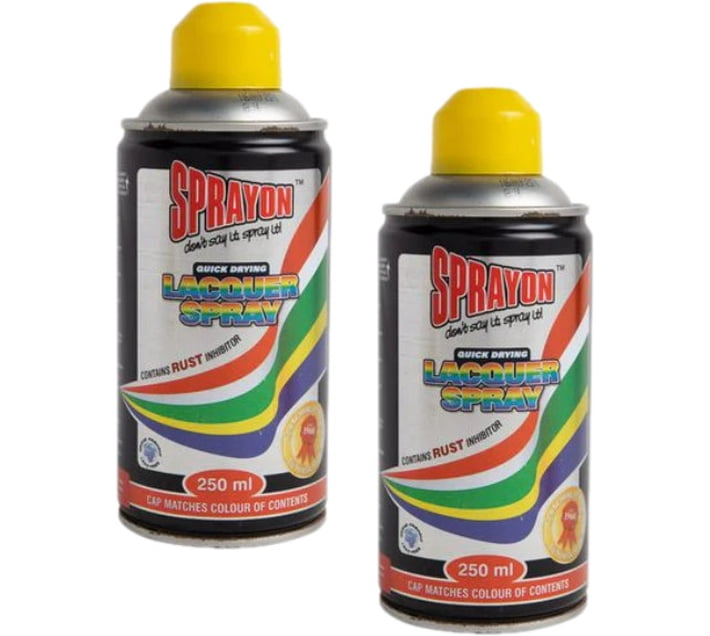 Sprayon Post Office Red Gloss Flammable Spray Paints (250 ml, Pack of 2 ...