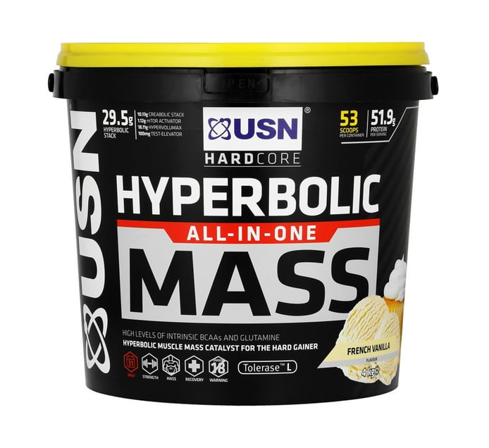 Buy USN Hyperbolic All-In-One Mass Gainer French Vanilla 4kg in Bulk ...