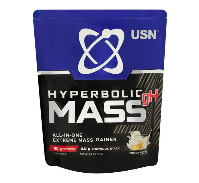 Buy Usn Hyperbolic Mass Extreme Mass Gainer French Vanilla 1kg in Bulk ...