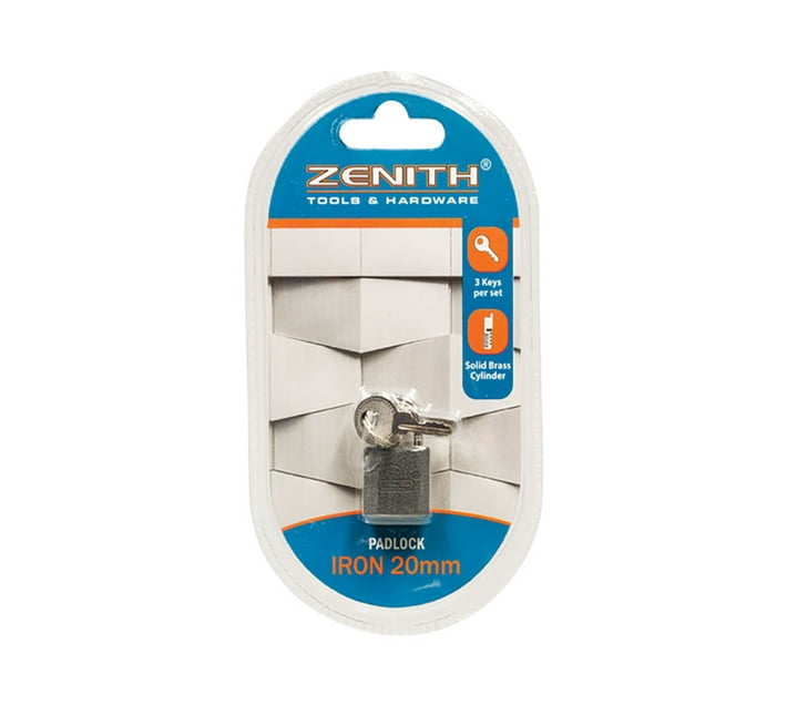 Padlock - Home Security - Iron - Extra Keys - Silver - 20Mm - 5 Pack ...