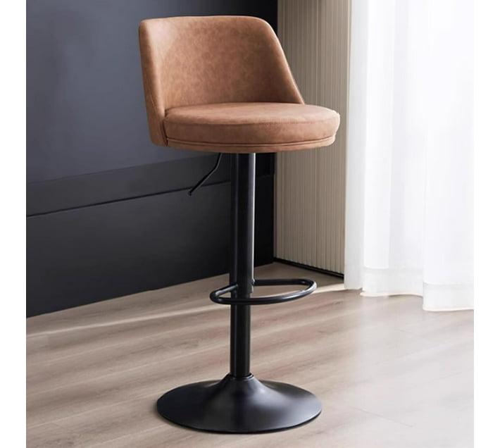 Buy House of Lufian Barstool-02 Leatherette Bar Chair (Finish Colour ...