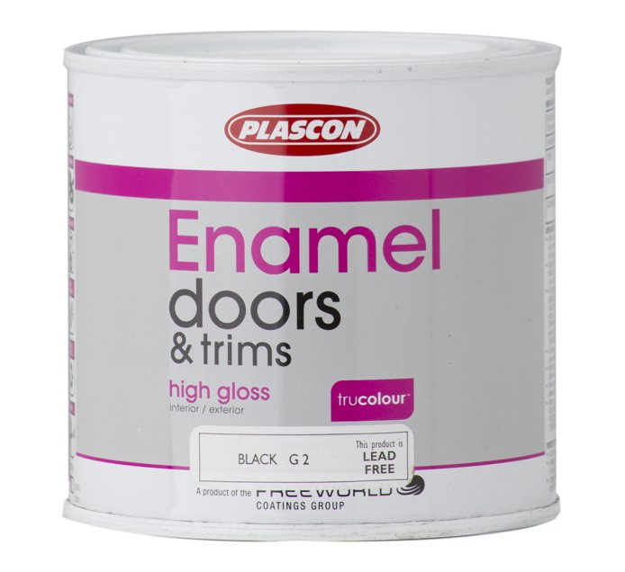 Someone’s in a Makro Plascon 500ML Enamel Paint Black Mood