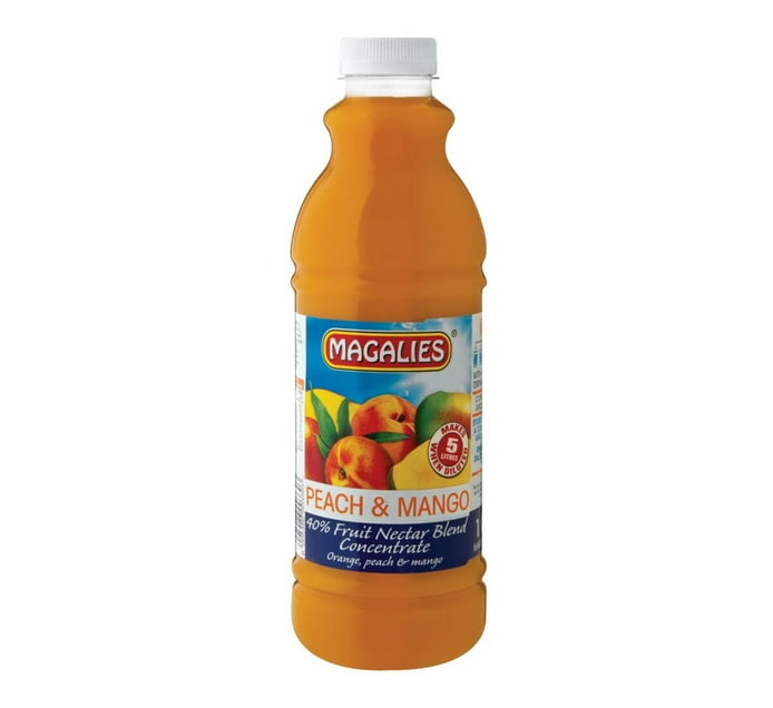 Magalies 6 x 1lt MAGALIES CONCENTRATE 6x1LT, PEACH MANGO | Makro