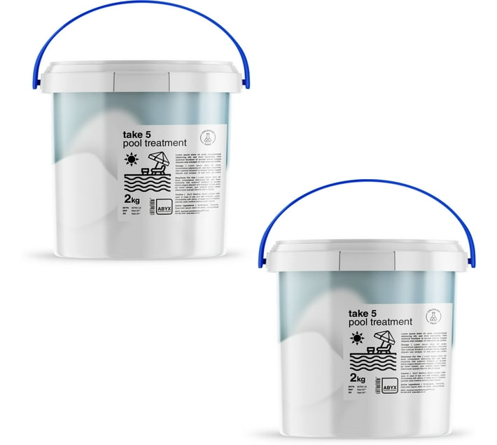 Abyx Take 5 - Chlorine Free Pool Treatment - 2 Month Supply - Pool Acid ...