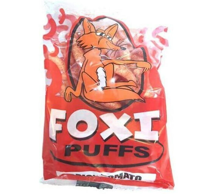 Foxi Puffs Puffs Spicy Tomato Chips 50g Pack of 20 Chips (20 x 50 g ...