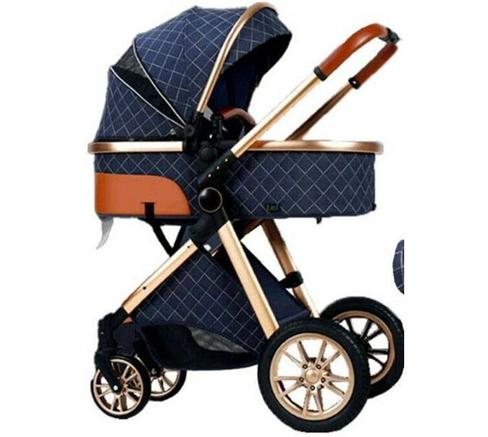 Online Oasis Baby Stroller Pram Stroller Pram (3, Blue, Gold) | Makro