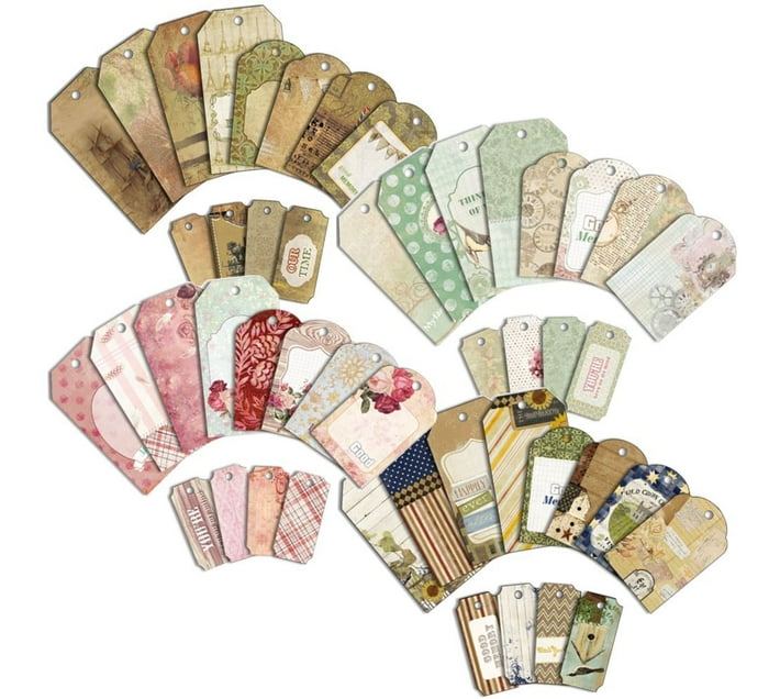 The Good Sport Craft Multifunctional Vintage Scrapbooking Gift Tags Set ...