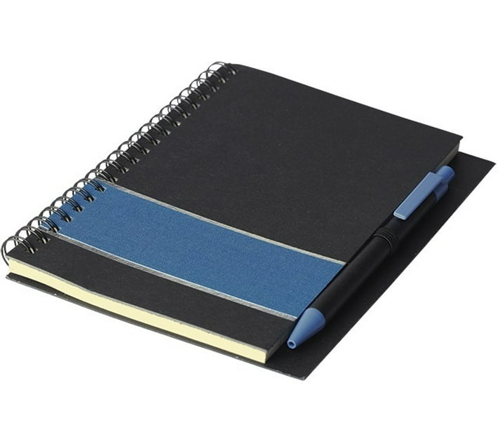 Coloured Stripe Notebook with Pen 098lxnb A5 Notebook Single (Blue) | Makro