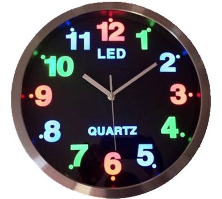 Generic Analog 4.1 cm X 20.8 cm Wall Clock (Black, With Glass, Standard ...