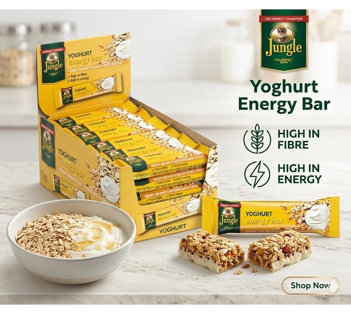 Buy Jungle Yoghurt Energy Bar Fruit and Nuts Chocolate Bars (30 x 30 ...