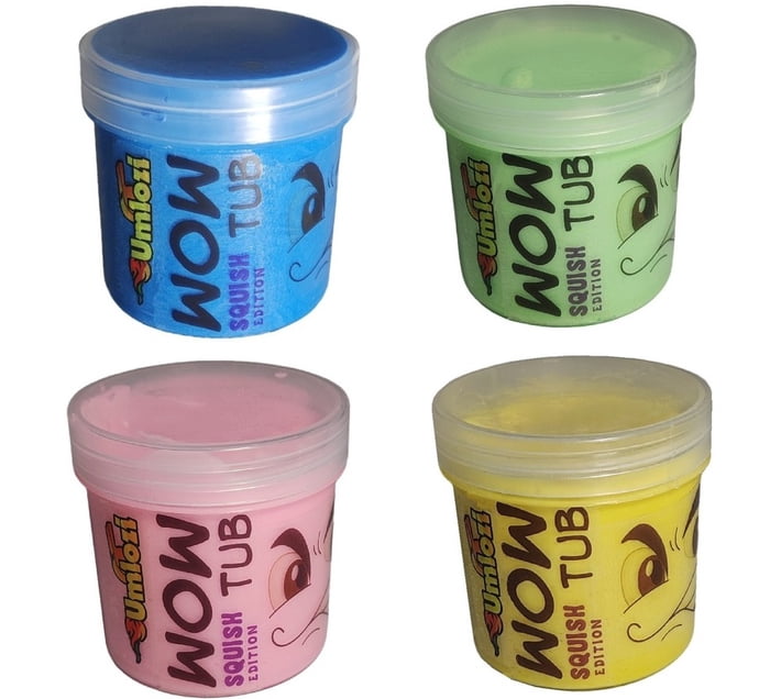 Umlozi WowTub Scented Butter Slime Squish Edition - 4 Pack Clay Art ...