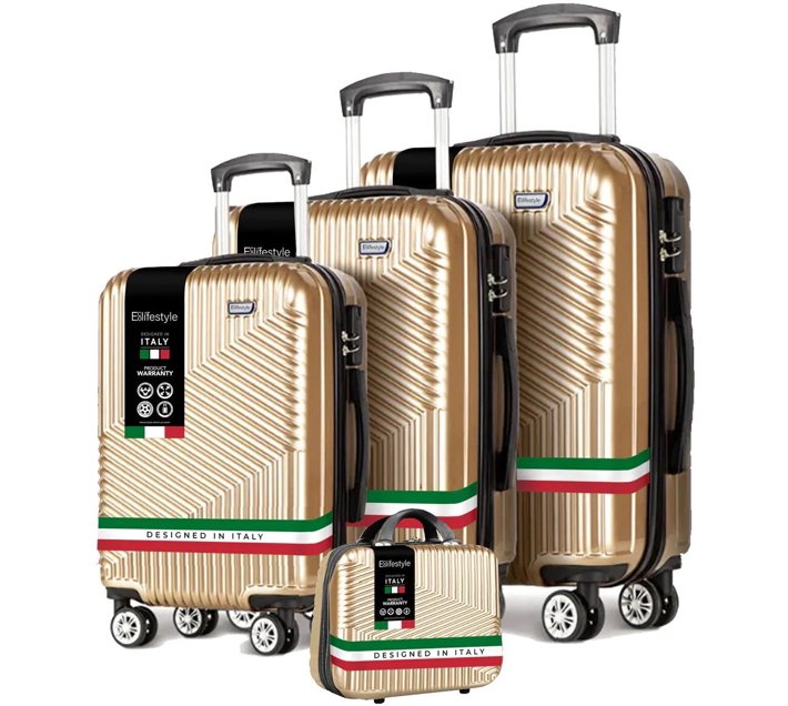 Online Oasis Roma Hardshell Luggage Set with TSA Lock & 360 Wheels ...