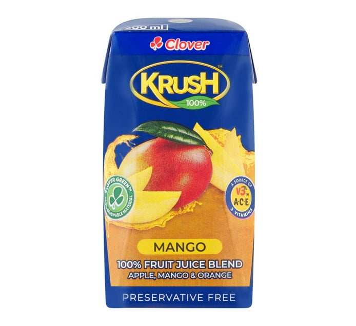 Someone’s in a Makro Clover 24 x 200ml Krush Uht Juice Mood