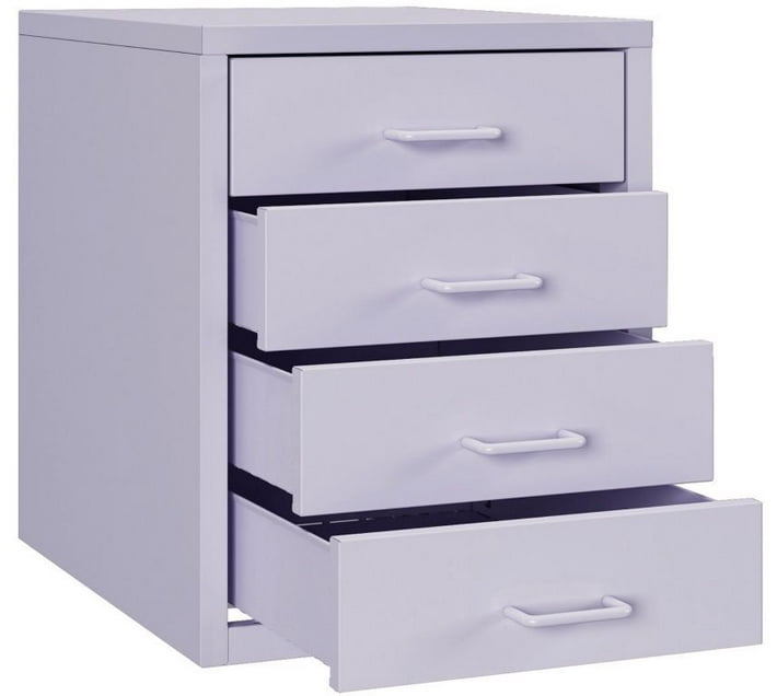 Steel Furniture Warehouse Steel Desk Organizer 4 Drawer Desktop Storage ...