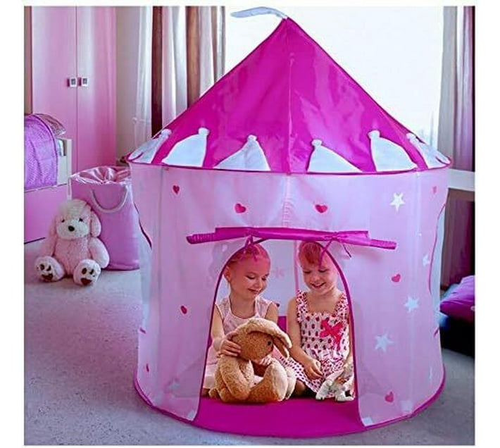 Just Simplified Kid's Castle Playhouse for Princess Play Tents (Pink ...