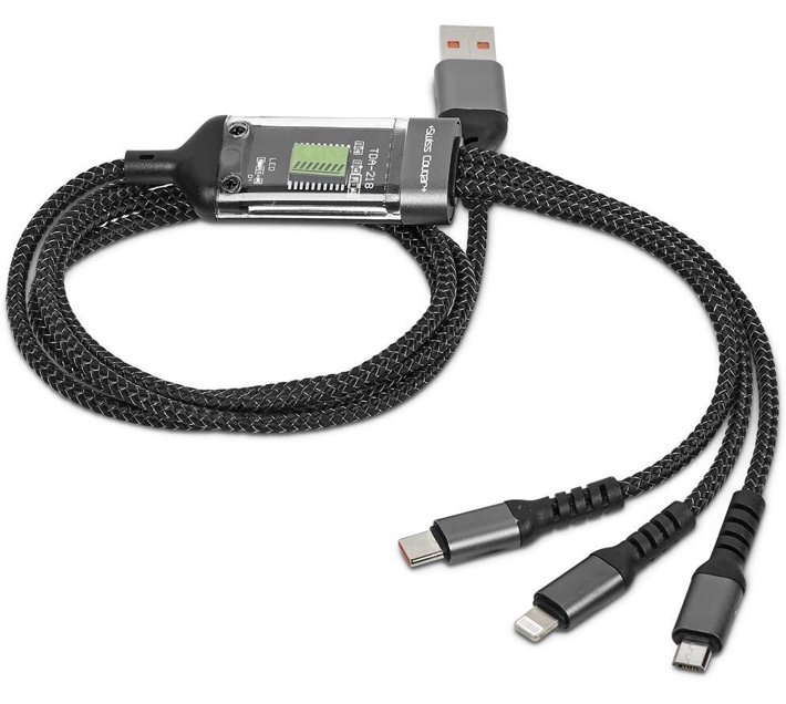 Swiss Cougar Supercharge 3 A Multiport Mobile Charger with Detachable ...