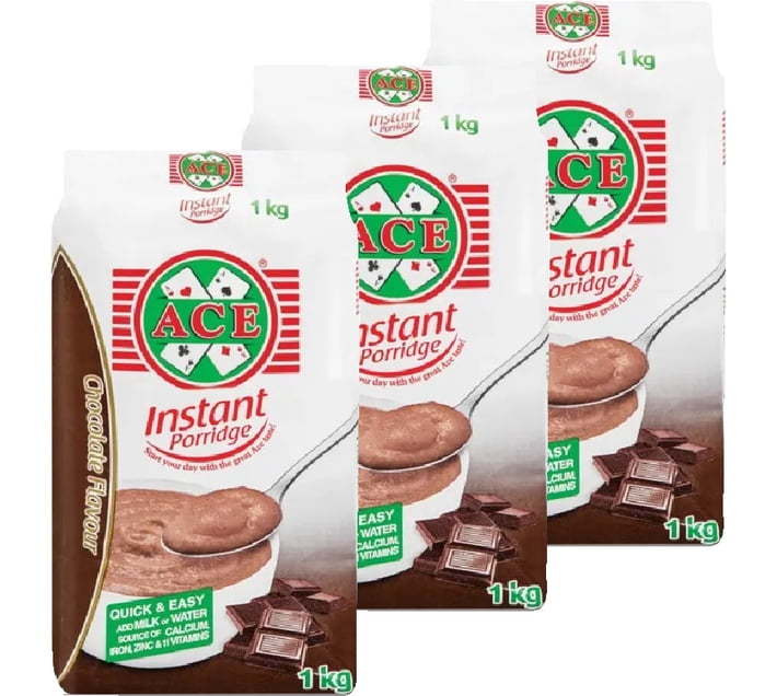 Buy Ace Instant Porridge CHOCOLATE Pouch (3 x 3 kg) in Bulk | Makro ...