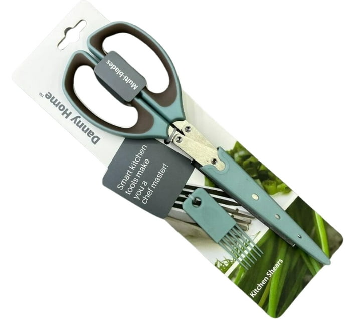 danny home DH0681 Steel All-Purpose Scissor (Blue, Pack of 2) | Makro