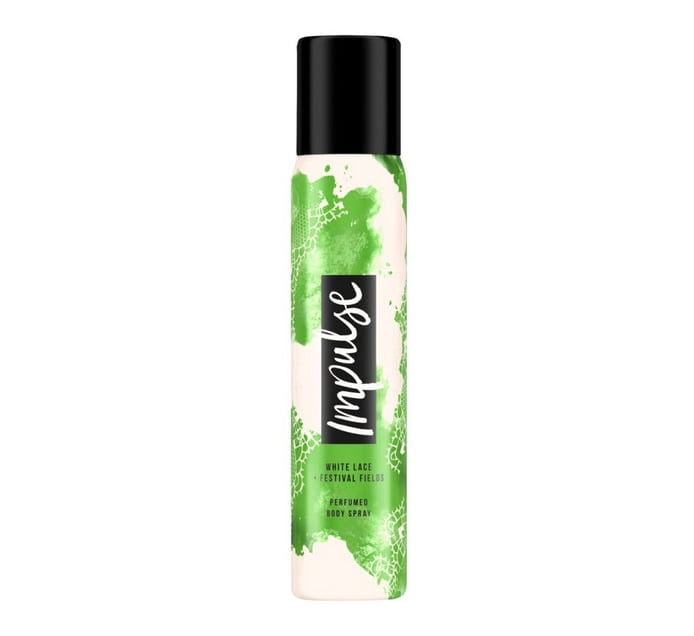 Impulse Aerosol Deodorant White Lace And Festival Fields (1 x 90ml) | Makro
