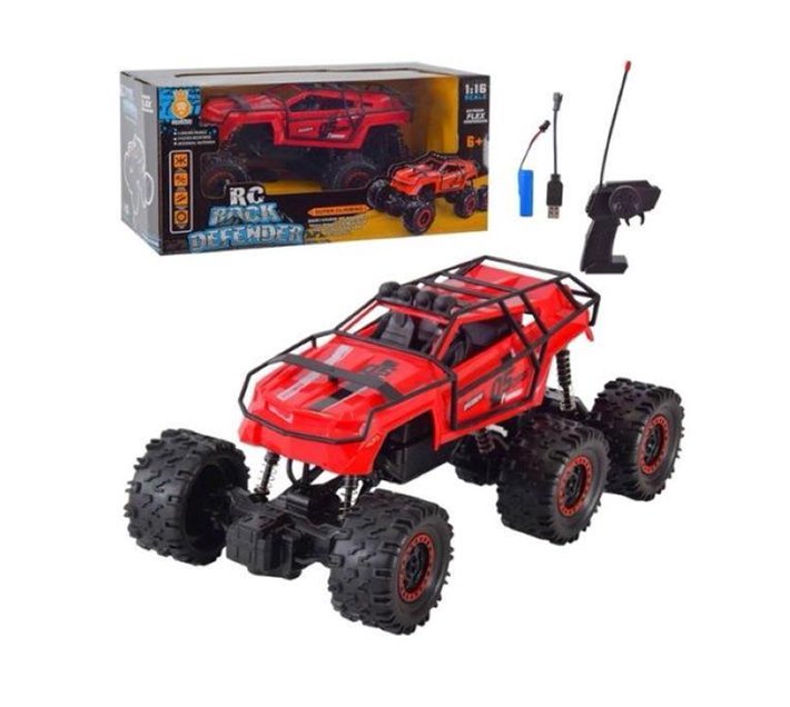 INE Rechargeable Remote Control Cart 1:10 Scale All Terrain RC (Red ...