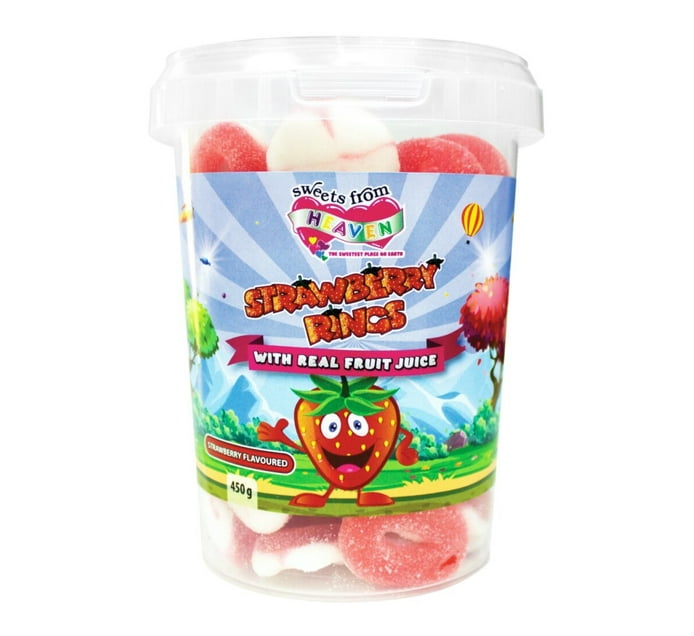 Sweets From Heaven Gums Or Jellies Bucket Straw Rings (450 g | Makro