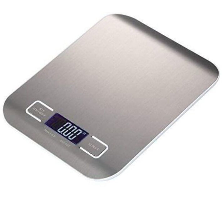 lilhe Silver Aluminum Digital Kitchen Scale Digital Kitchen Weighing ...