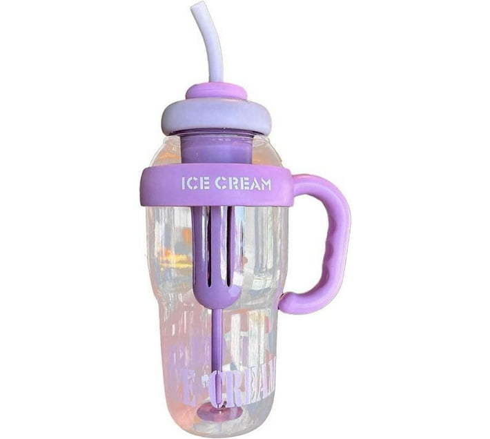 Ice cream ice cream bottle 1200 ml Water Bottle (Set of 1, Purple) | Makro