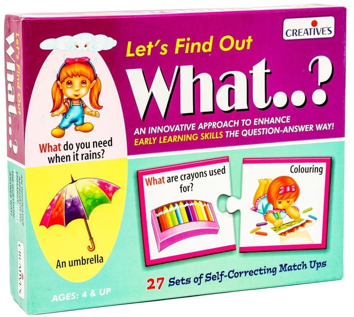 Buy Creatives Let's find out What? (27 Sets of Self-correcting Match ...