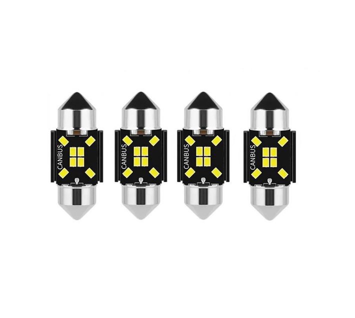 4-Pcs Of 12-24V Super Bright Automotive LED Light Bulb 2016-8-31MM | Makro
