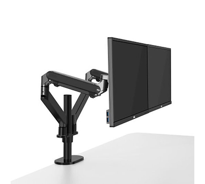 Metal Aluminum 360 Dual Lcd Monitor Clamp Desk | Makro