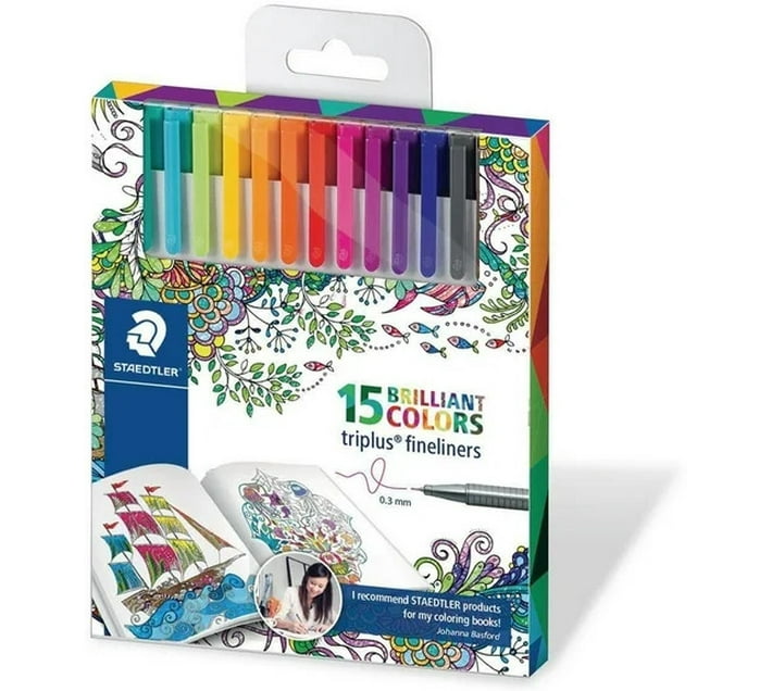 Molin STAEDTLER Triplus Fineliners 15's Fine liner Pen (Pack of 15 ...