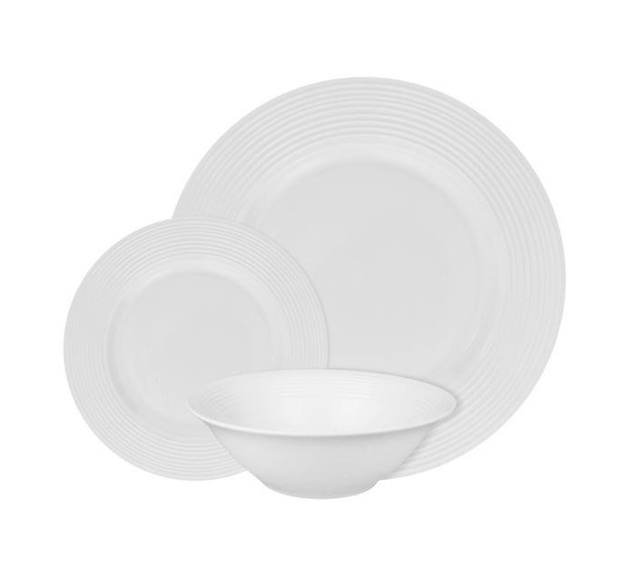 Primaries 12-Piece Ribbed Dinner Set | Makro