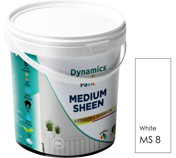 Buy Dynamics Paints Semi-Gloss Medium Sheen Emulsion Wall Paint (20 L ...