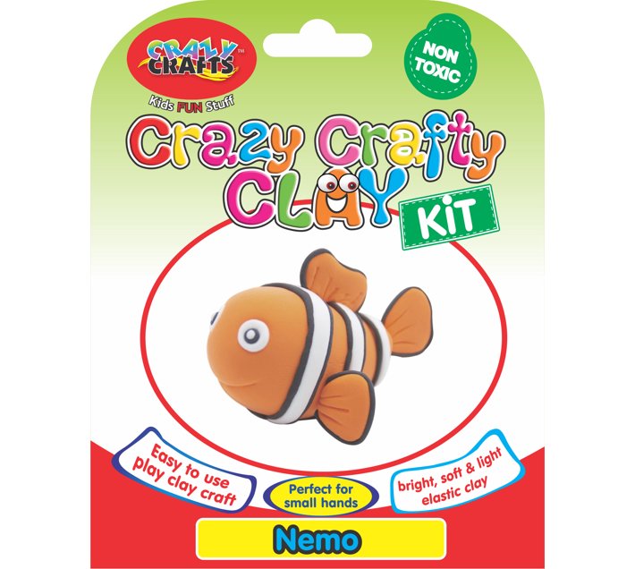 CRAZY CRAFTS Crafty Clay Kit Nemo Clay Art & Moulding Art and Craft Kit ...