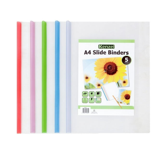 Buy Kenzel Slide Binder Files Assorted 5-pack in Bulk | Makro Business