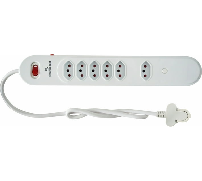 Buy Smartsocket 6 Way Slimline Power Board 16 A D Socket (Pack of 1) in ...
