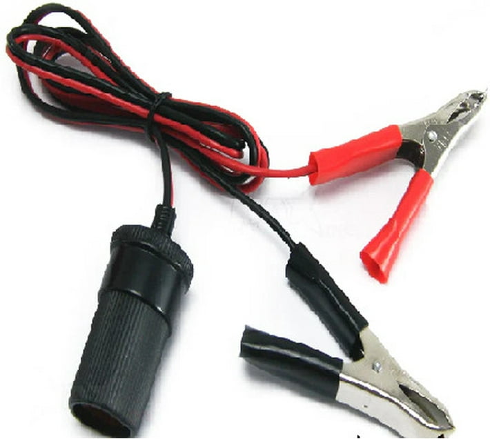 Buy Car Battery Booster Clip-on Cigarette Lighter Socket Power Adapter ...