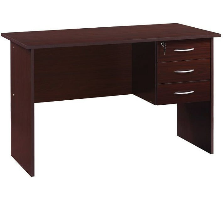 LINX Solitude Work Desk - Espresso Solid Wood Office Table (Free ...
