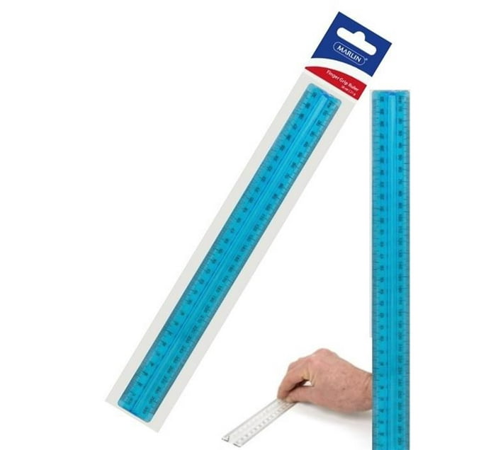 Someone’s in a Makro Marlin 30cm Finger Grip Ruler Clear Blue Mood
