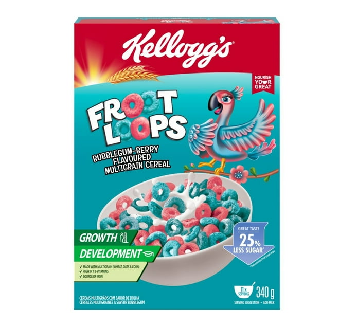 Kellogg's Froot Loops Bubblegum Berry 340g (340G) | Makro
