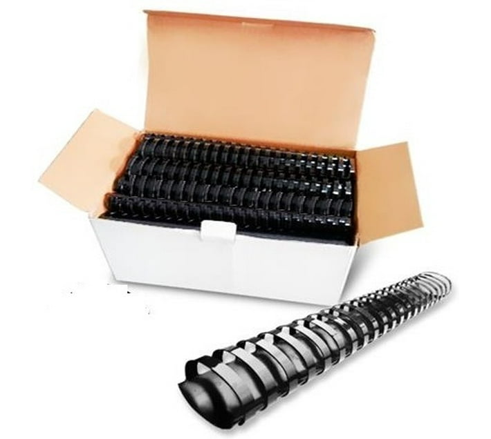 Buy Dafrique Plastic Spiral Binder Coil (Black, 50) in Bulk | Makro ...