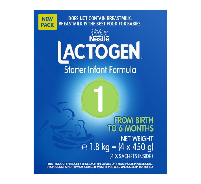 Buy Nestle Lactogen Starter Infant Formula Stage 1 1.8kg in Bulk ...