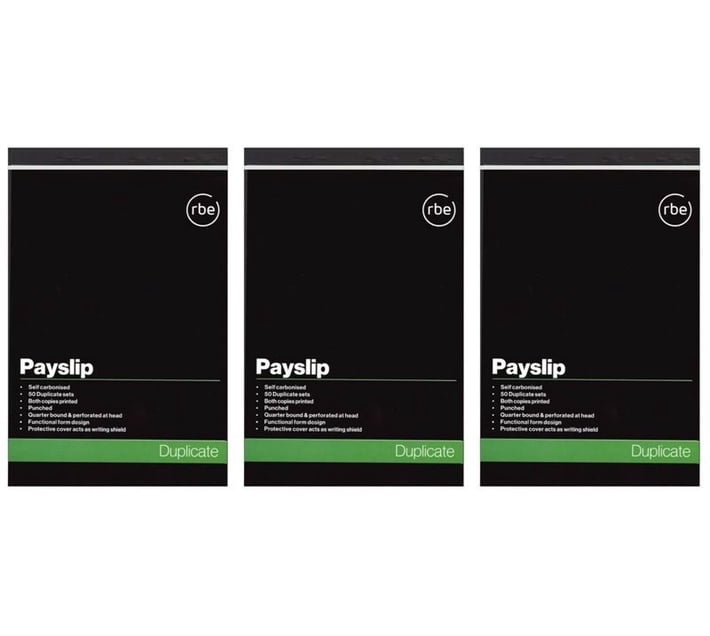 RBE RBEF9631-3 Payslip Duplicate Pads A5 3's (1 Sets) | Makro