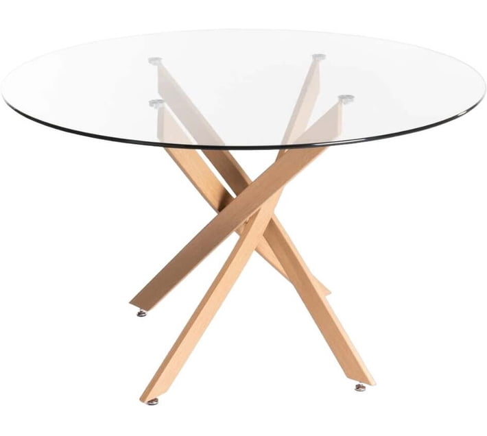 Benise Dining Tables DF0903514 Glass 4 Seater Dining Table (Finish ...